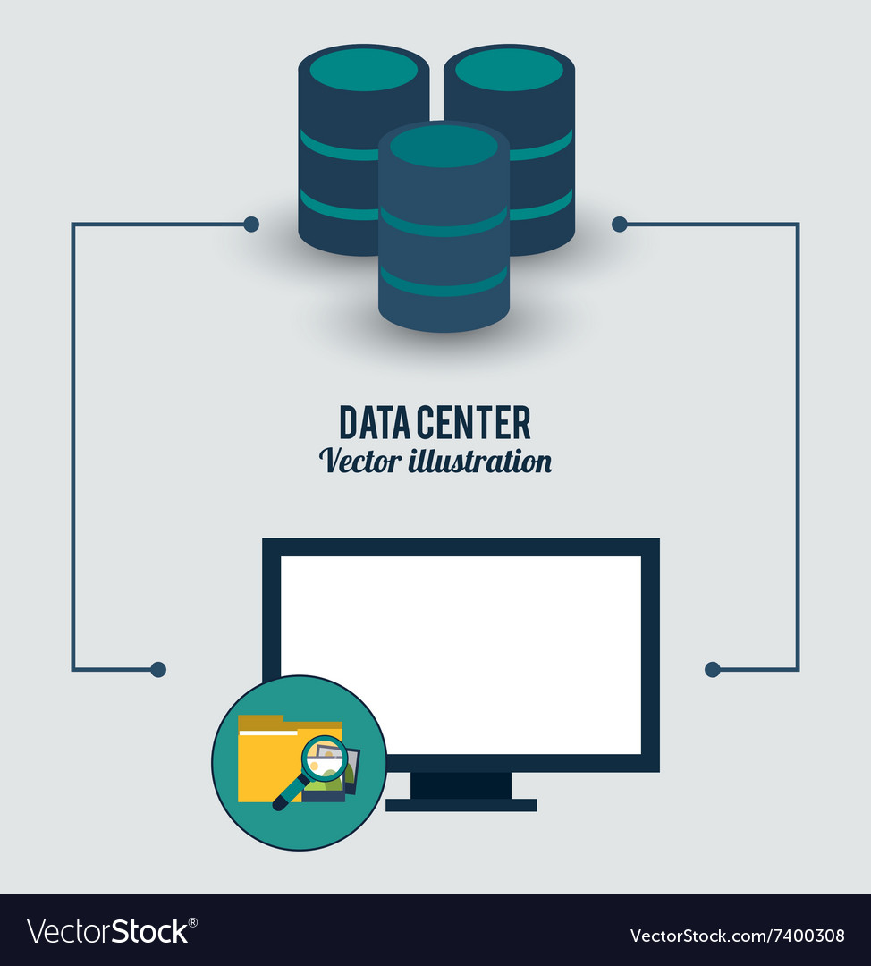 Data center design Royalty Free Vector Image - VectorStock