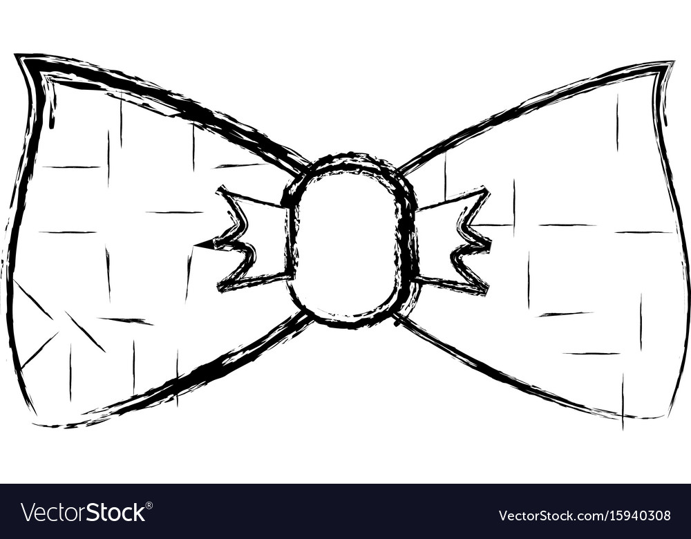 Elegant bowtie isolated icon Royalty Free Vector Image