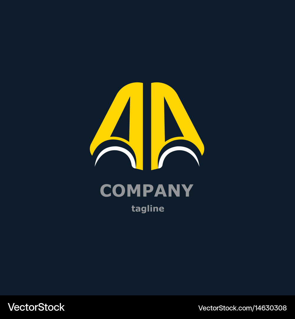 Letter logo for the company name Royalty Free Vector Image