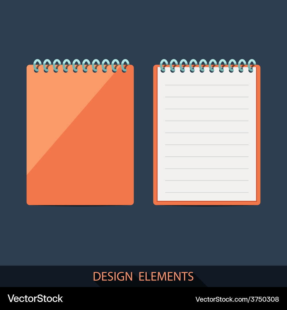 Set of pads in a flat style Royalty Free Vector Image
