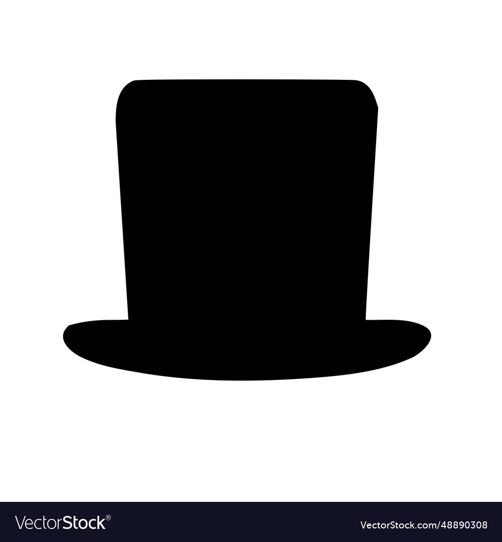 Top hat image Royalty Free Vector Image - VectorStock