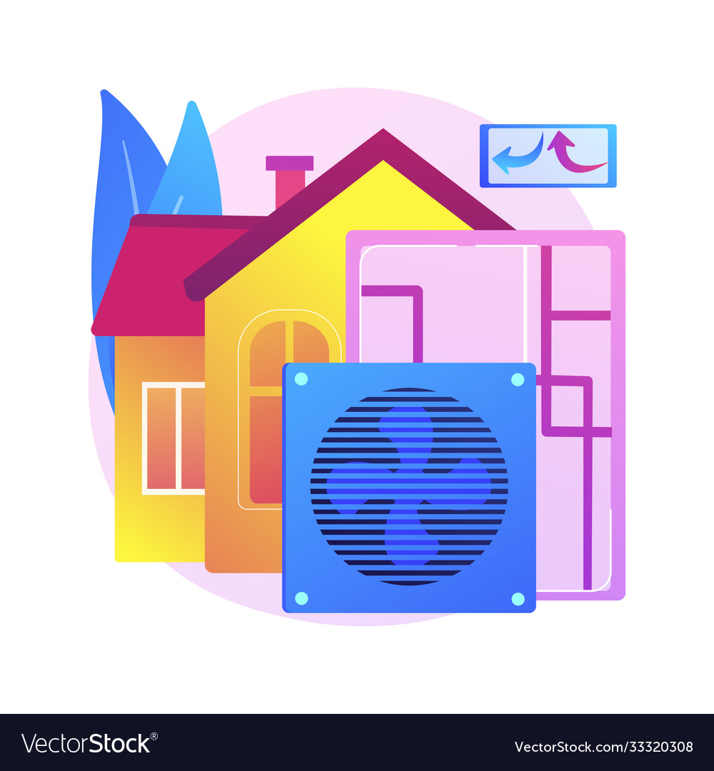 Ventilation system abstract concept Royalty Free Vector