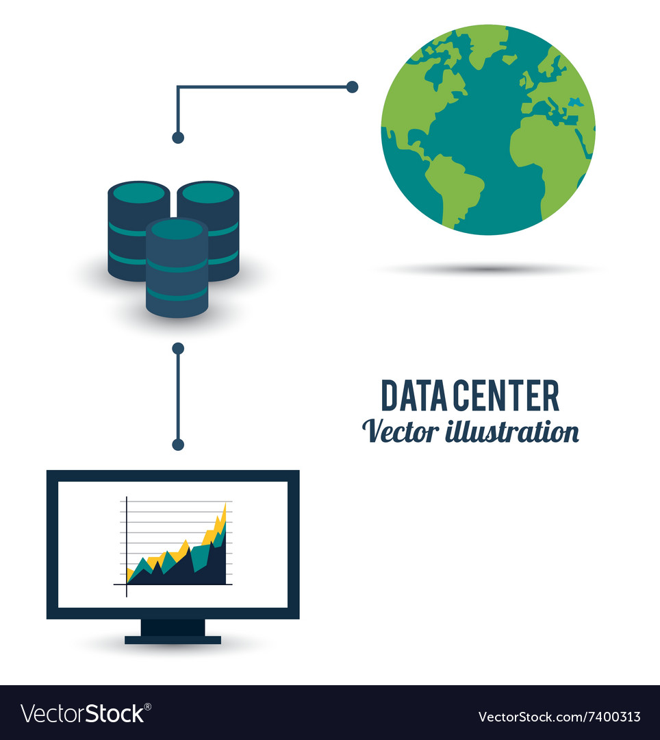 Data center design Royalty Free Vector Image - VectorStock