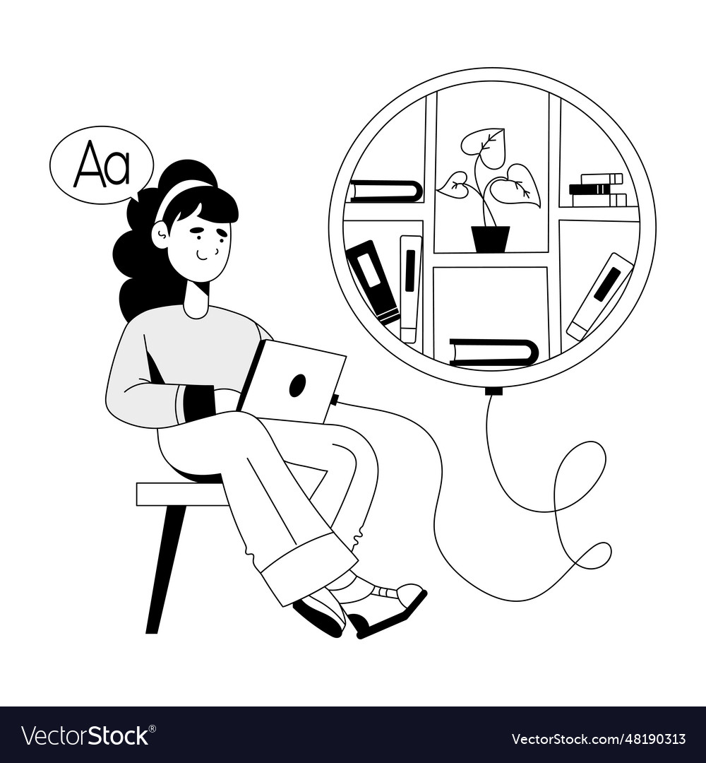 Digital library Royalty Free Vector Image - VectorStock