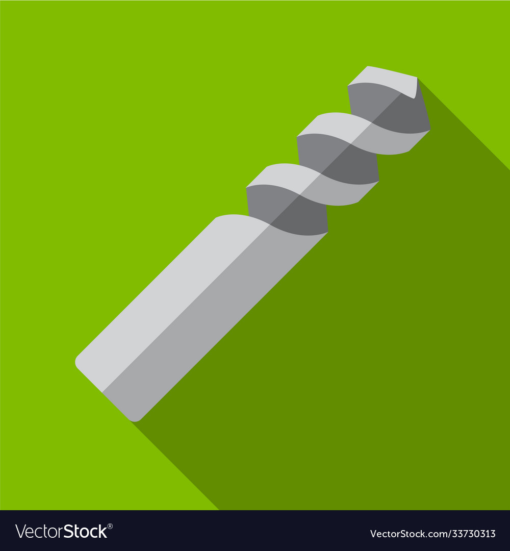 Drill flat icon Royalty Free Vector Image - VectorStock