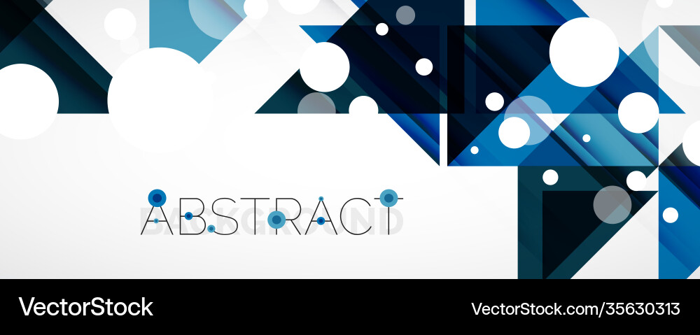Geometric abstract background techno color Vector Image