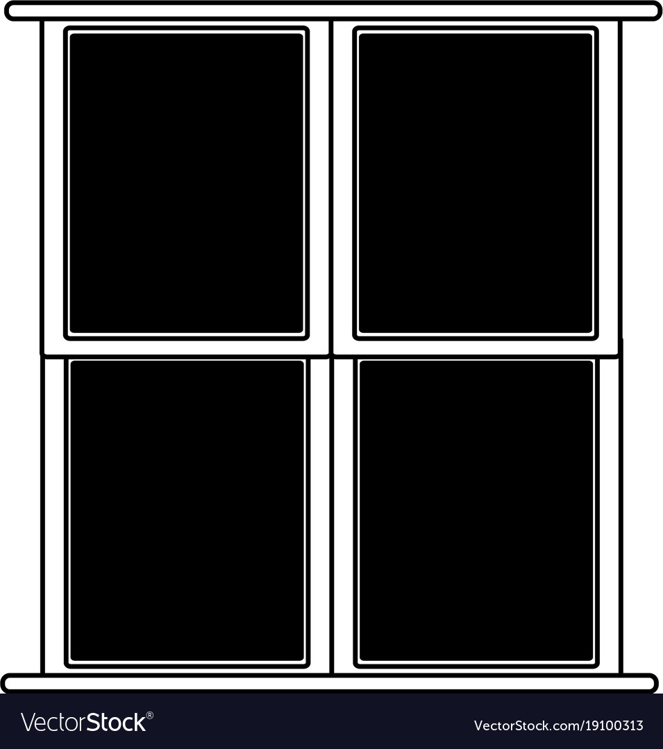 House window icon Royalty Free Vector Image - VectorStock