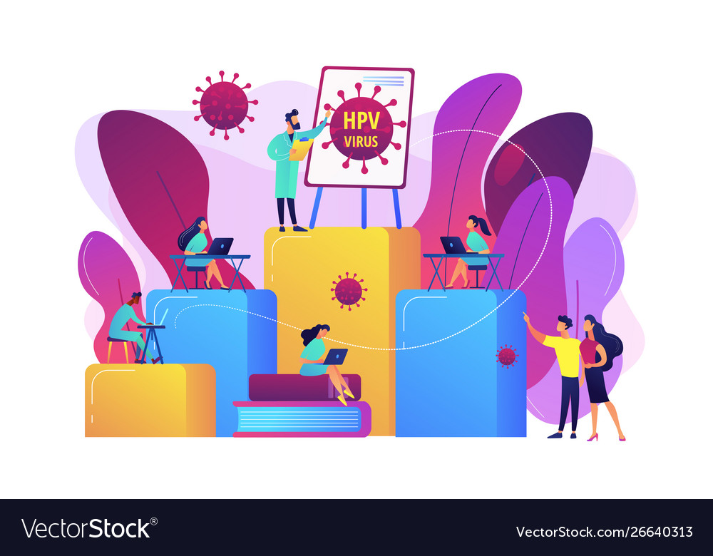 Hpv education programs concept Royalty Free Vector Image Hpv education programs concept Royalty Free Vector Image