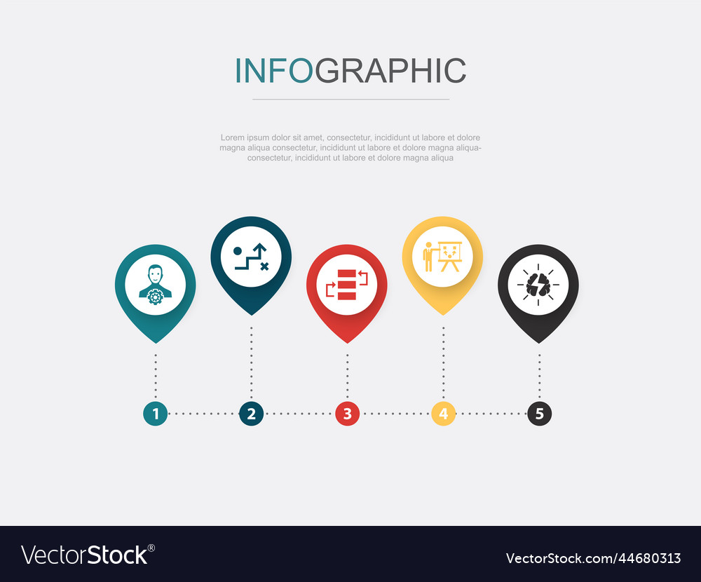 Manager strategy action plan project planning Vector Image
