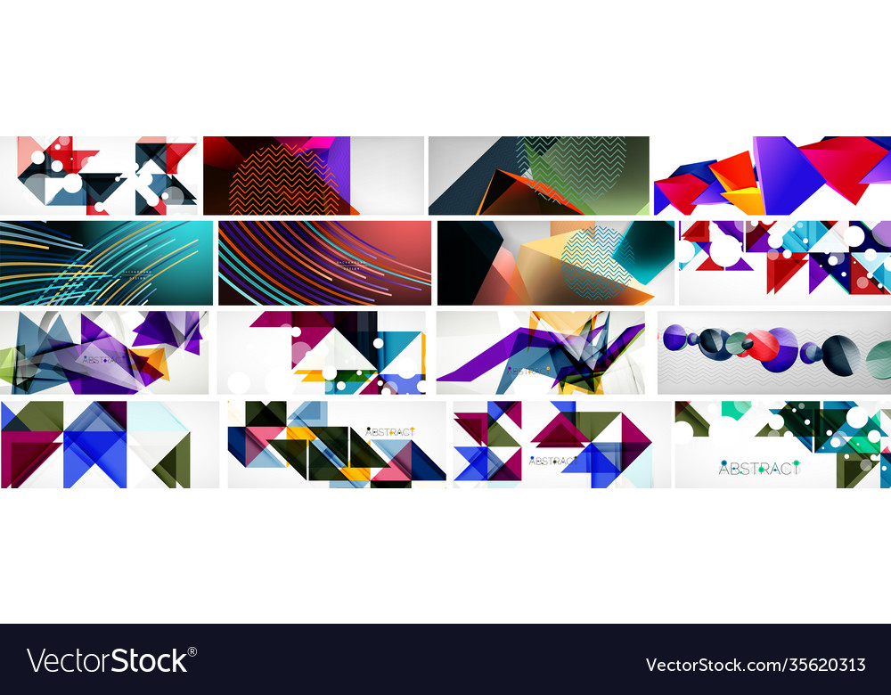 Set Abstract Backgrounds Royalty Free Vector Image