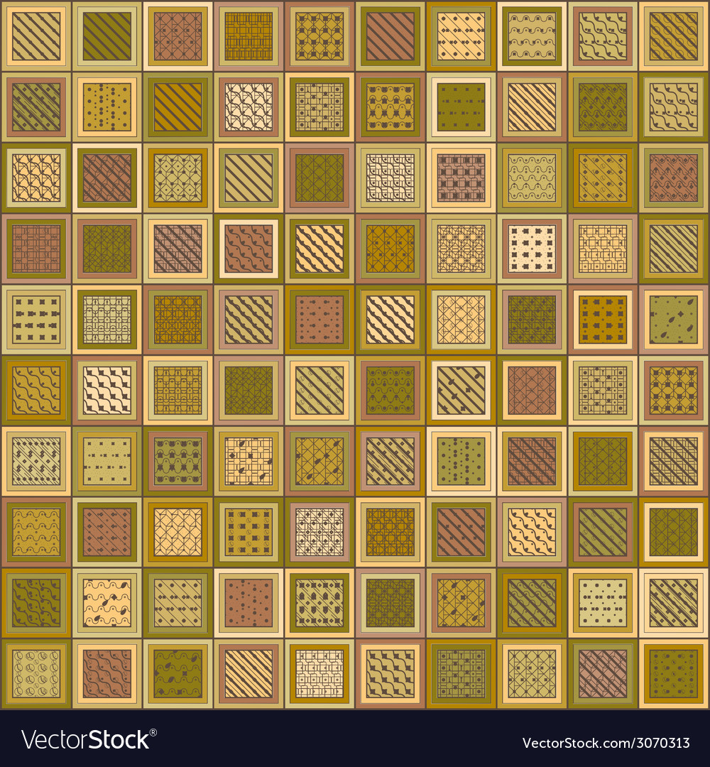 Textured brick pattern mosaic Royalty Free Vector Image