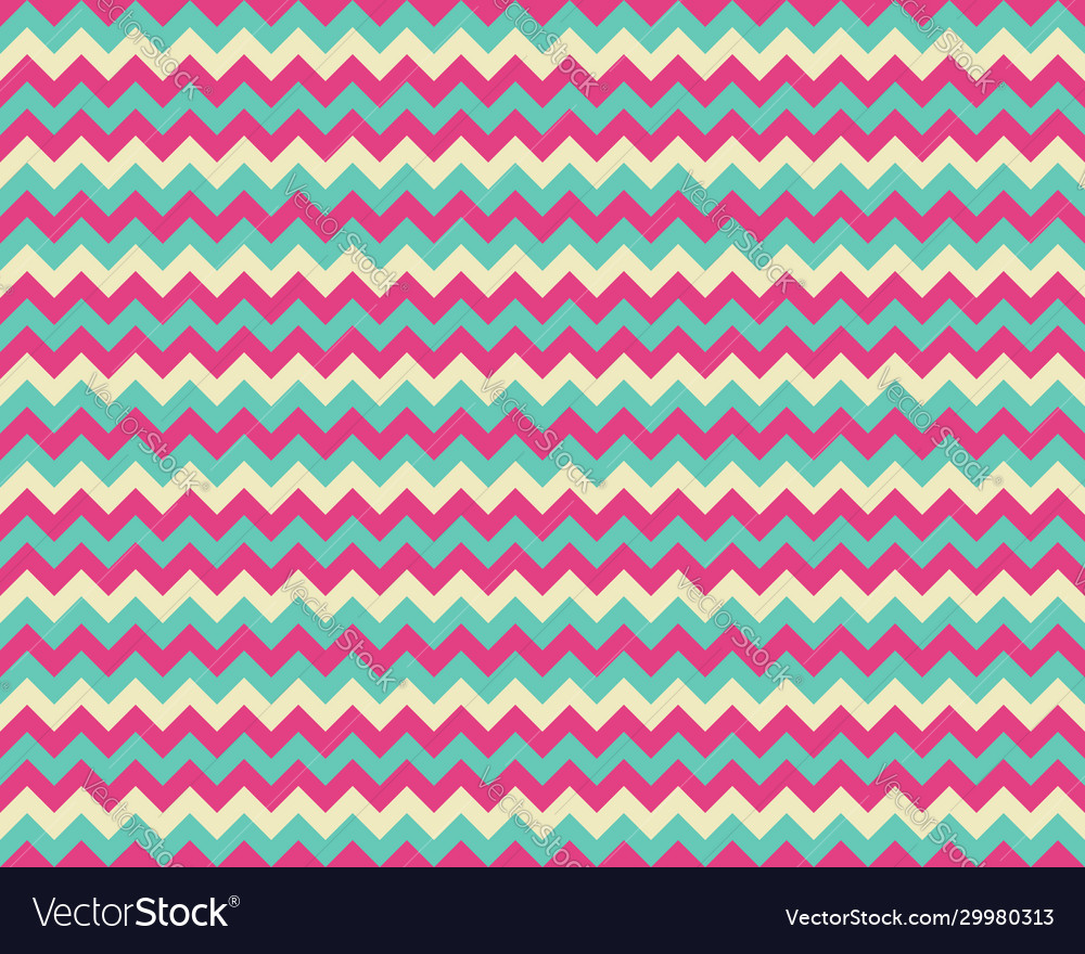 Zigzag pattern seamless zig zag background color Vector Image