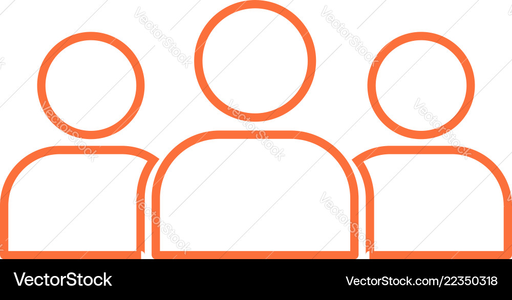 A group of people logo Royalty Free Vector Image