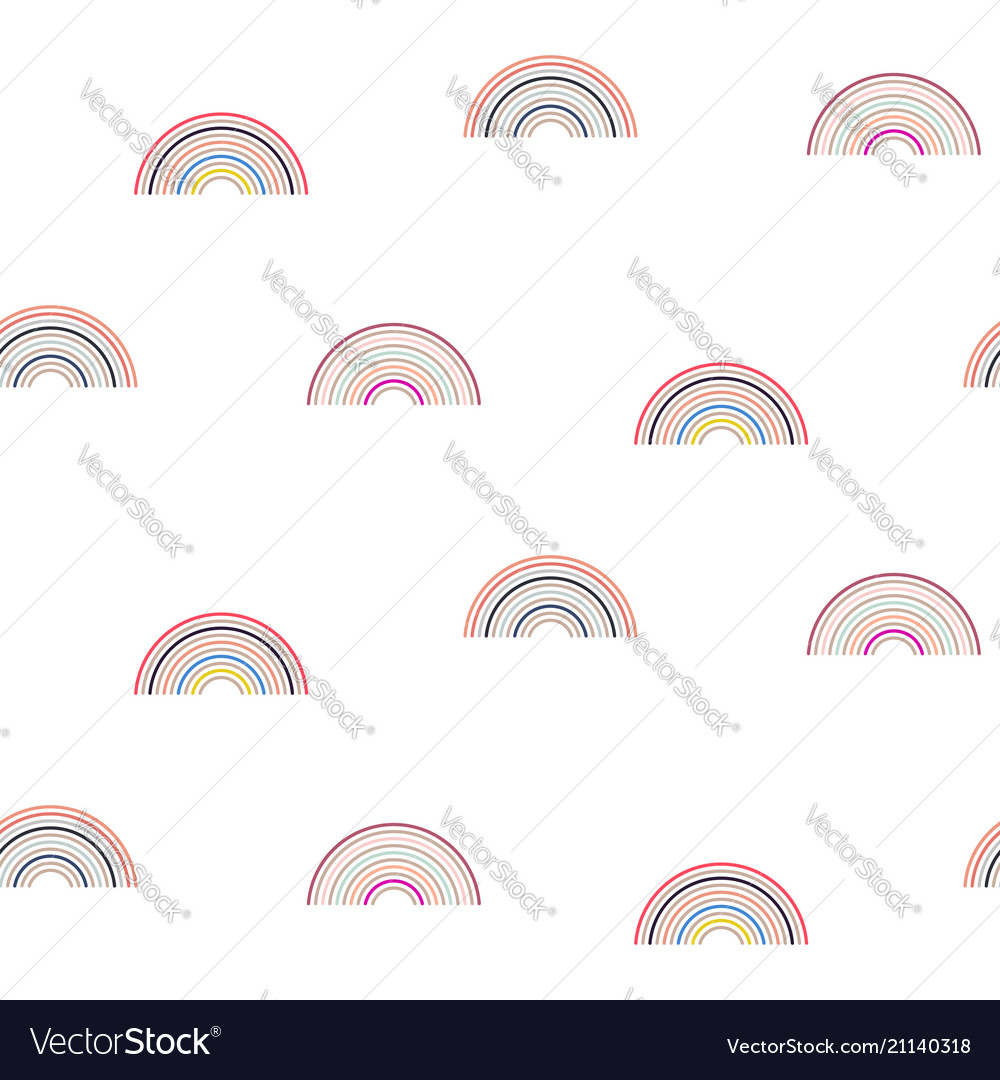Arc abstract shapes seamless pattern Royalty Free Vector