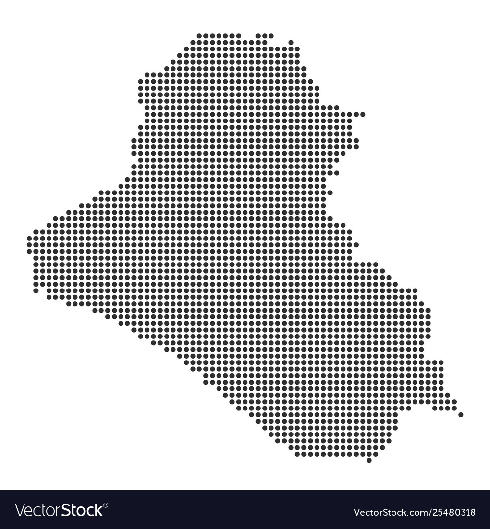 Map with dot Royalty Free Vector Image - VectorStock