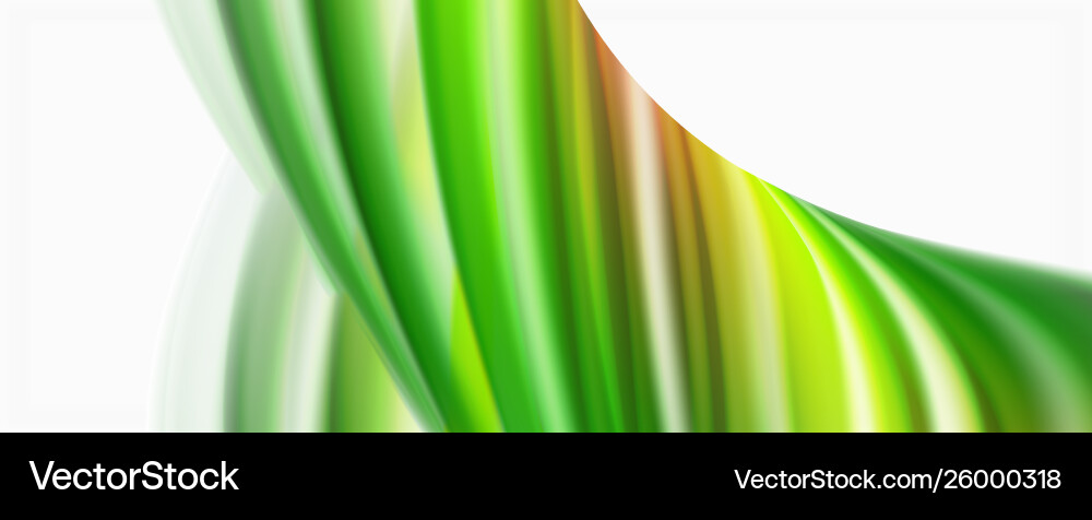 Modern liquid color flow on white - colorful Vector Image