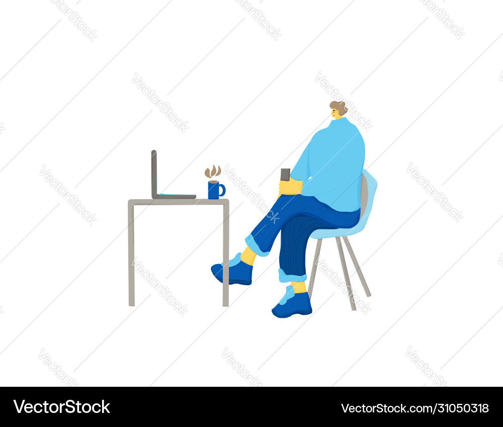 Podcast concept girl with audio stuff Royalty Free Vector