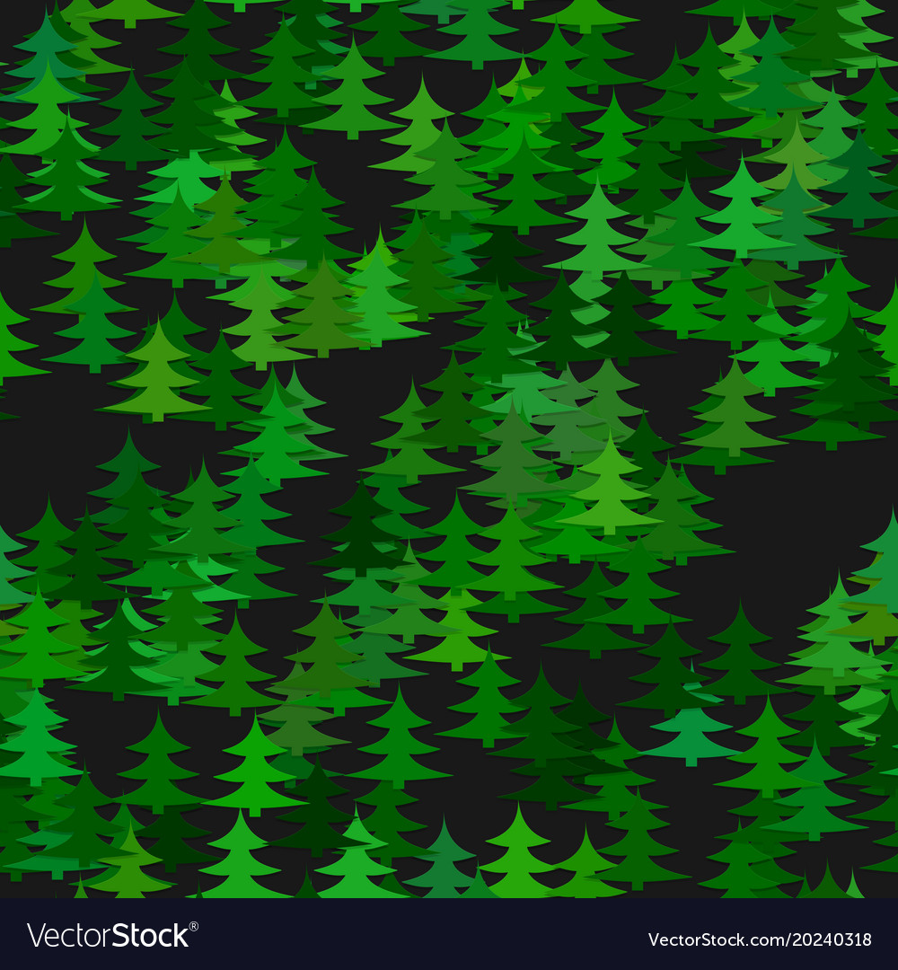 Seamless abstract random pine tree pattern Vector Image Seamless abstract random pine tree pattern Vector Image