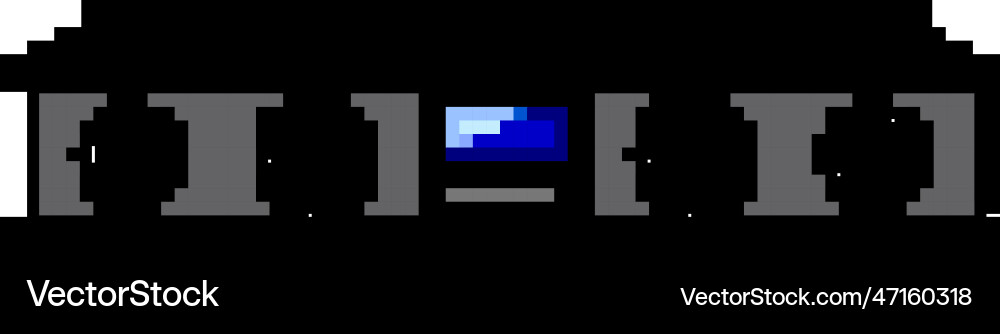 Sound soundbar audio game pixel art Royalty Free Vector