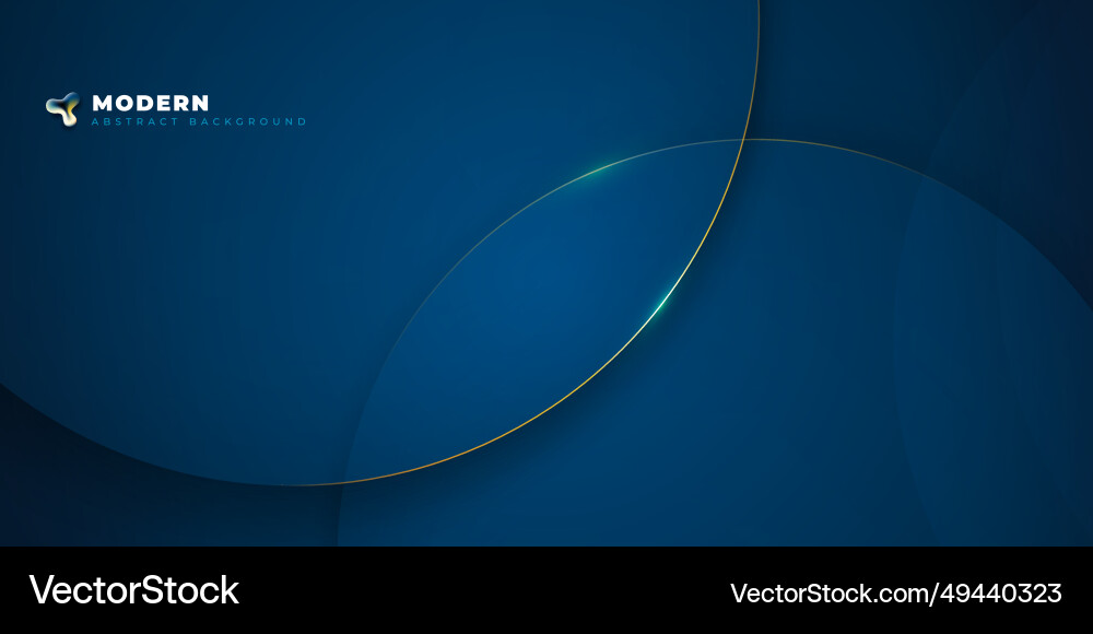 Background abstract design with blue and gold Vector Image