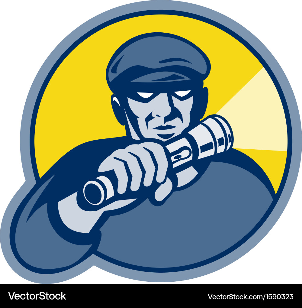 Burglar thief mugger criminal Royalty Free Vector Image