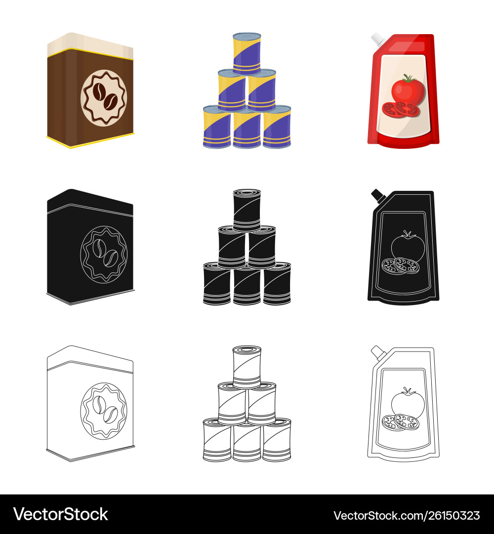 Can and food symbol Royalty Free Vector Image - VectorStock
