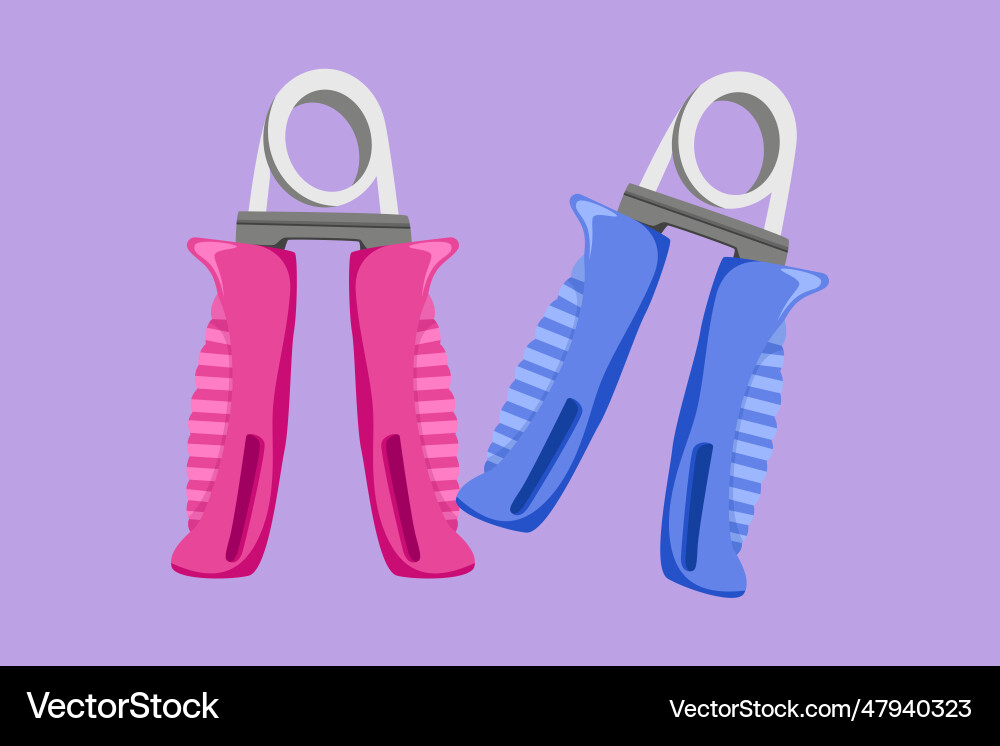 Cartoon flat style drawing of spring expander Vector Image