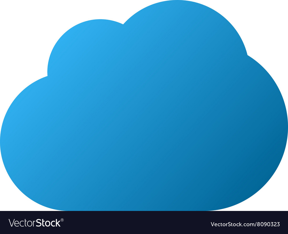 Cloud gradient icon Royalty Free Vector Image - VectorStock