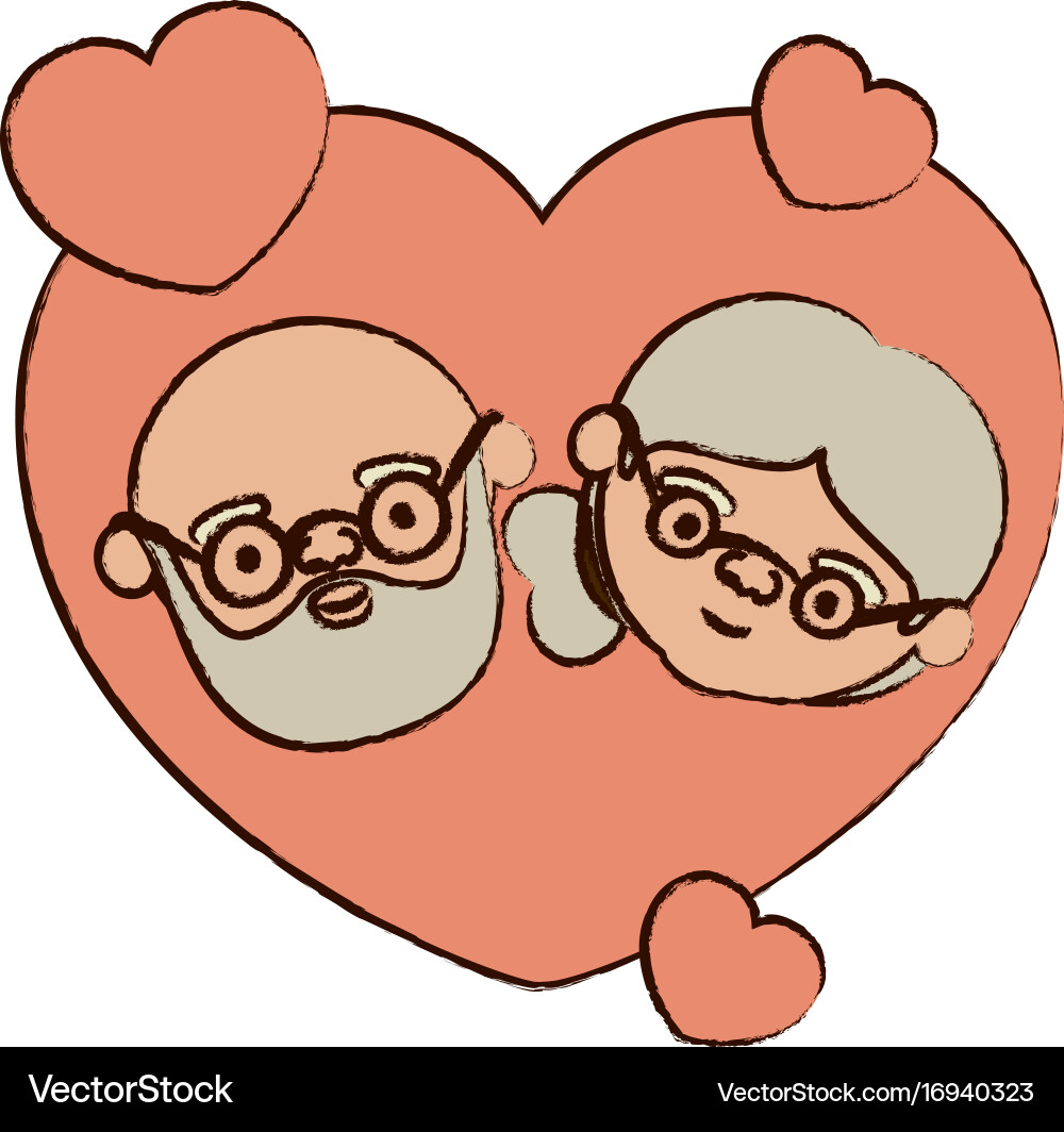 Color heart shape greeting card decorative Vector Image