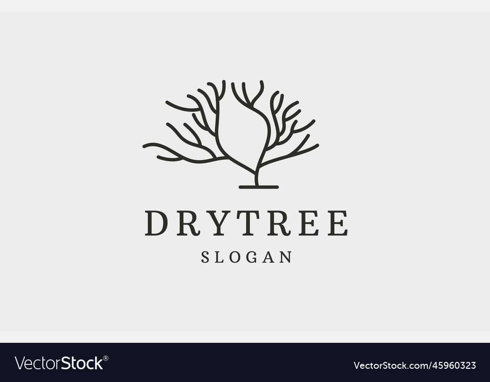 Dry tree Royalty Free Vector Image - VectorStock