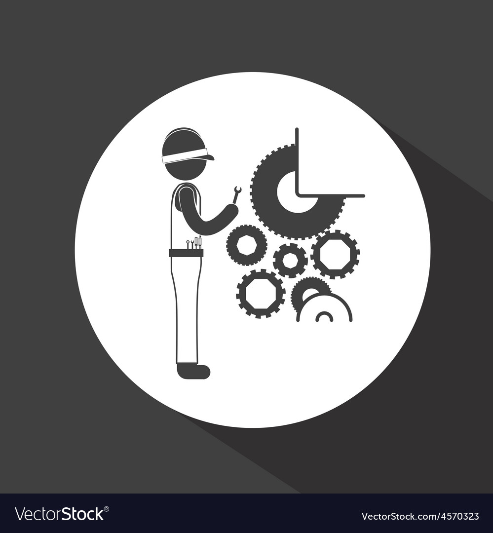 Engineer icon design Royalty Free Vector Image
