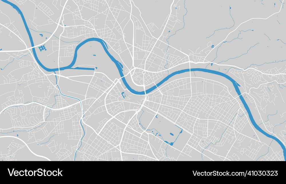 River map elbe dresden city germany Royalty Free Vector