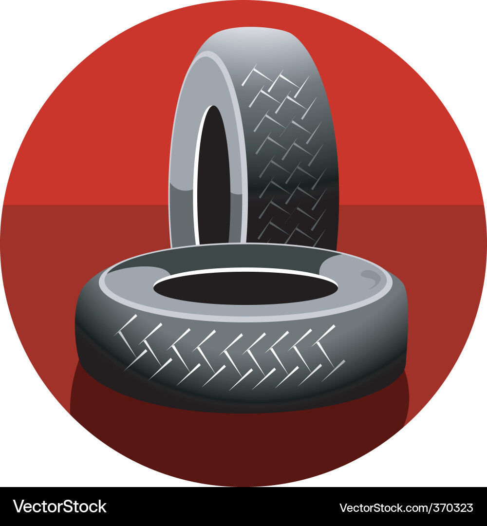 Rubber tyres Royalty Free Vector Image - VectorStock