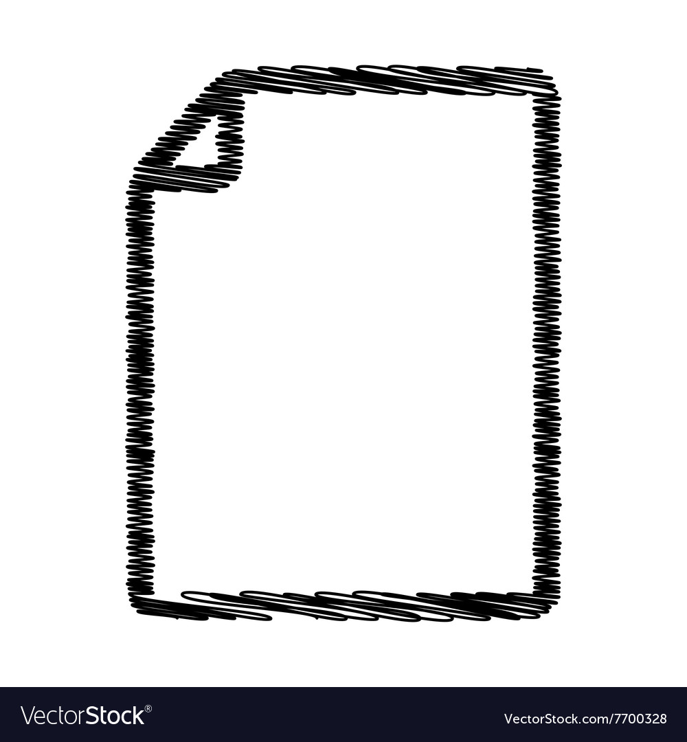 Black icon with scribble effect Royalty Free Vector Image