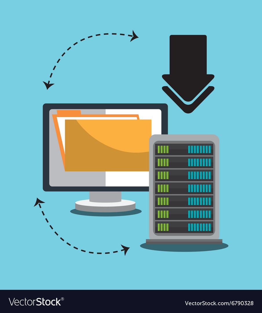 Computing security system Royalty Free Vector Image