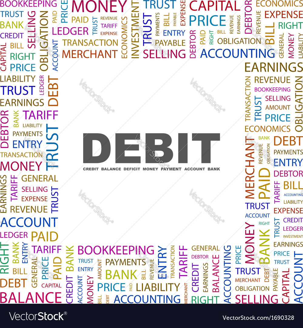 Debit Royalty Free Vector Image - VectorStock