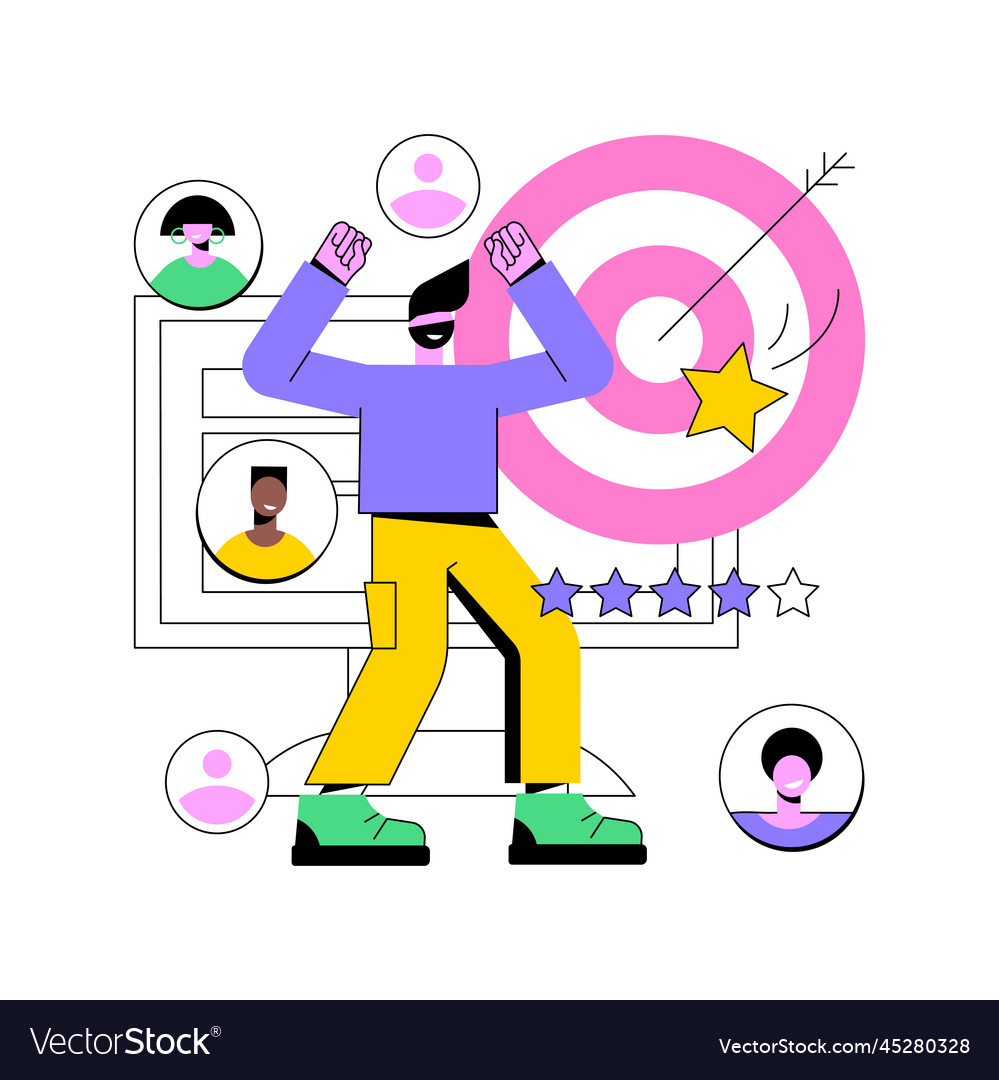 Lead scoring abstract concept Royalty Free Vector Image