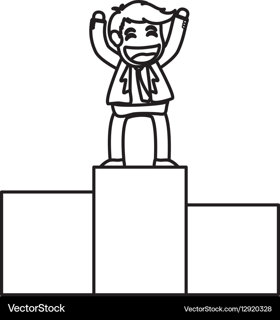 Successful businessman cartoon Royalty Free Vector Image