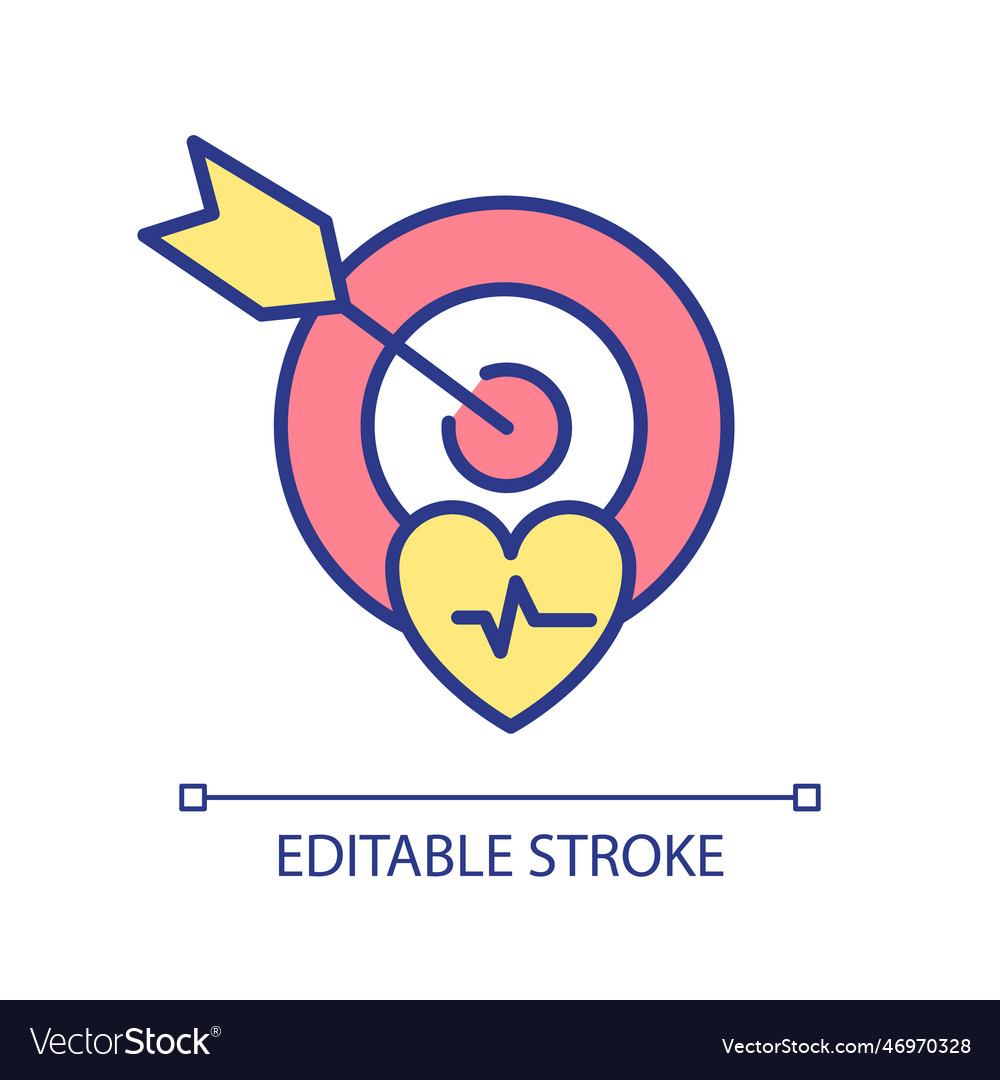 Targeted delivery of medications rgb color icon Vector Image Targeted delivery of medications rgb color icon Vector Image