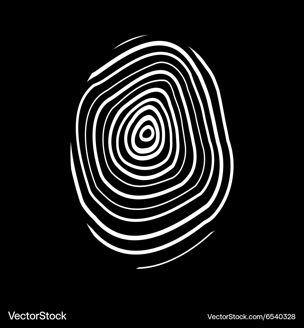The fingerprint icon Fingerprint symbol Flat Vector Image