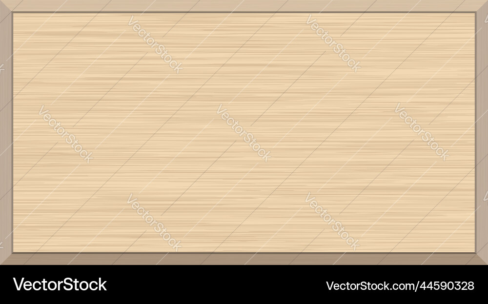 Wood texture in a wooden frame 3d realistic Vector Image