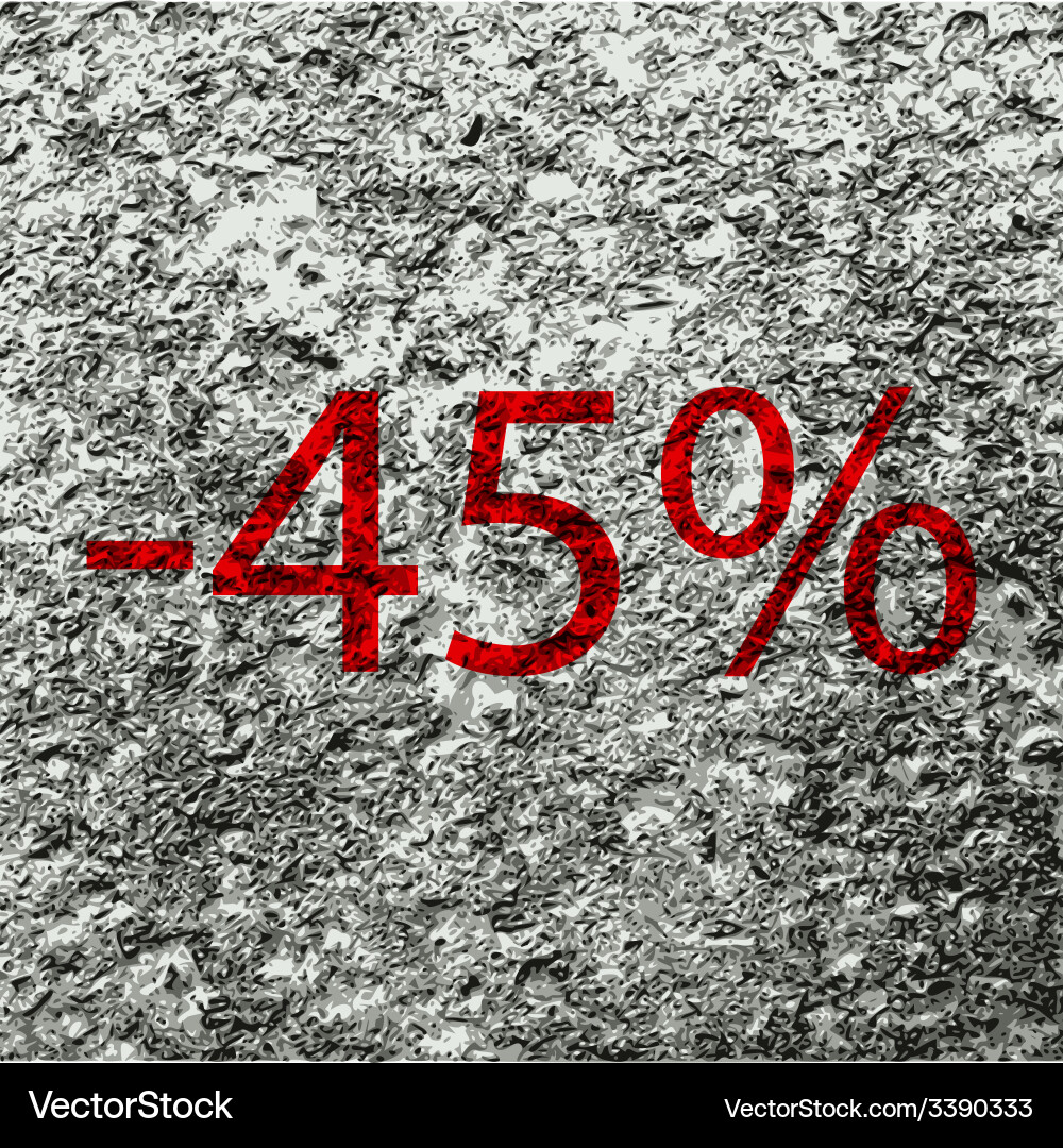 45 percent discount icon symbol flat modern web Vector Image