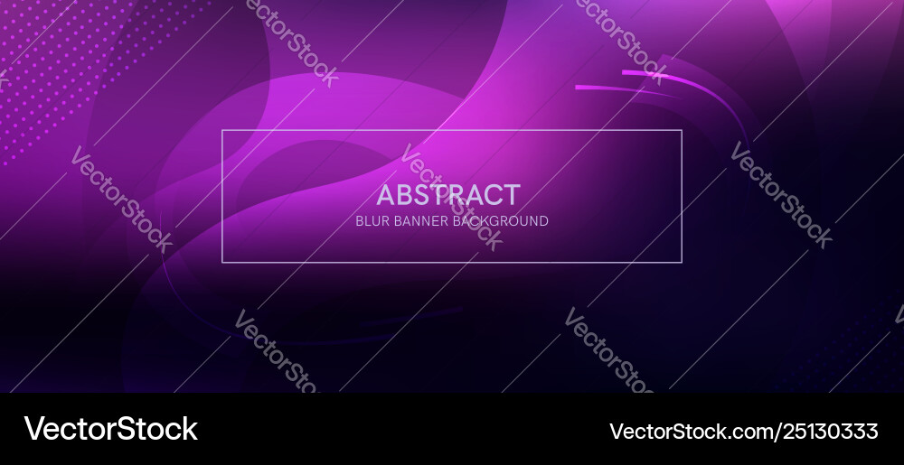 Abstract banner with a gradient shapes and blur Vector Image