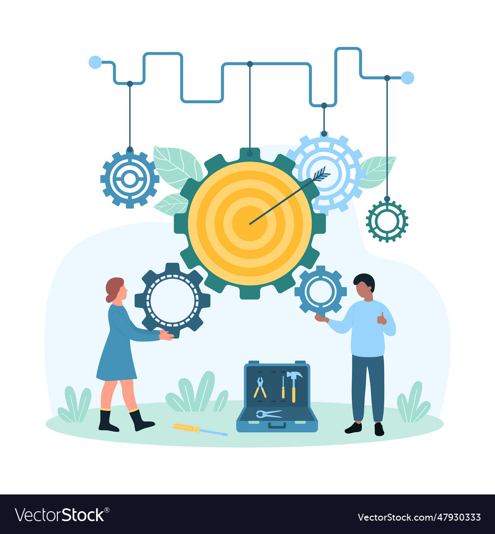 Effective development management efficiency Vector Image