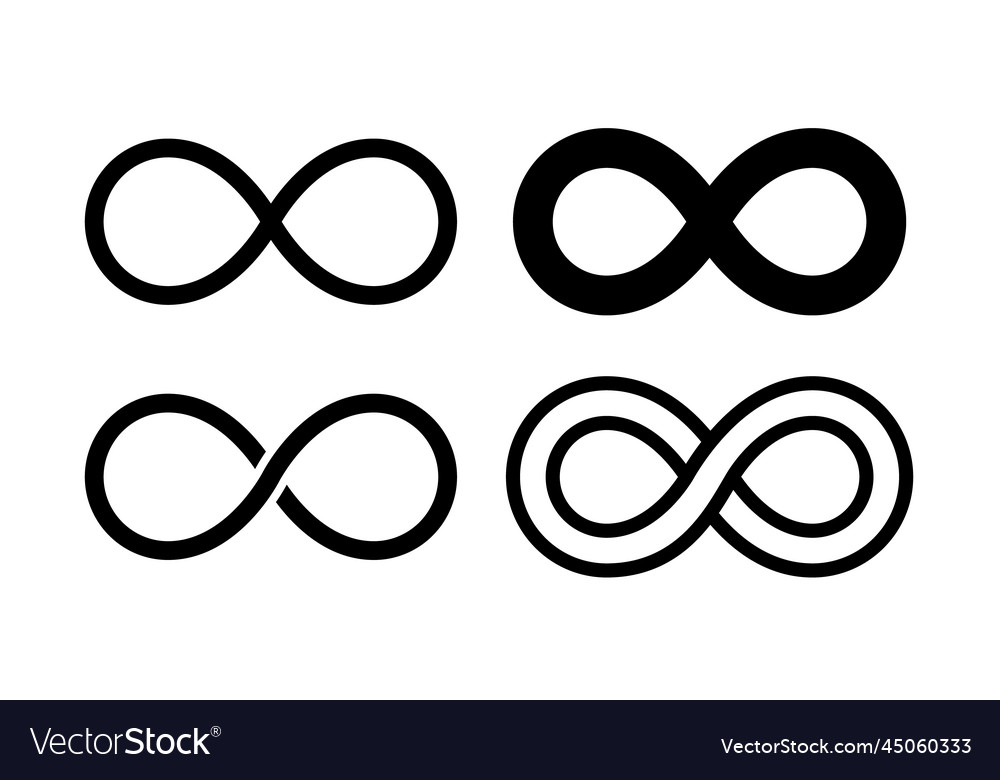 Eternity loop symbol logo endless abstract Vector Image Eternity loop symbol logo endless abstract Vector Image