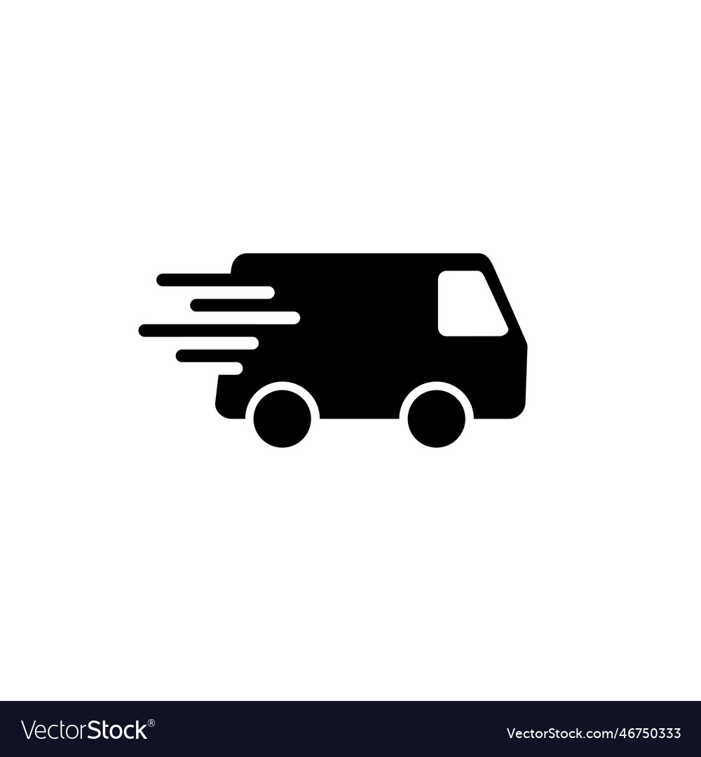 Fast shipping delivery truck icon delivery truck Vector Image
