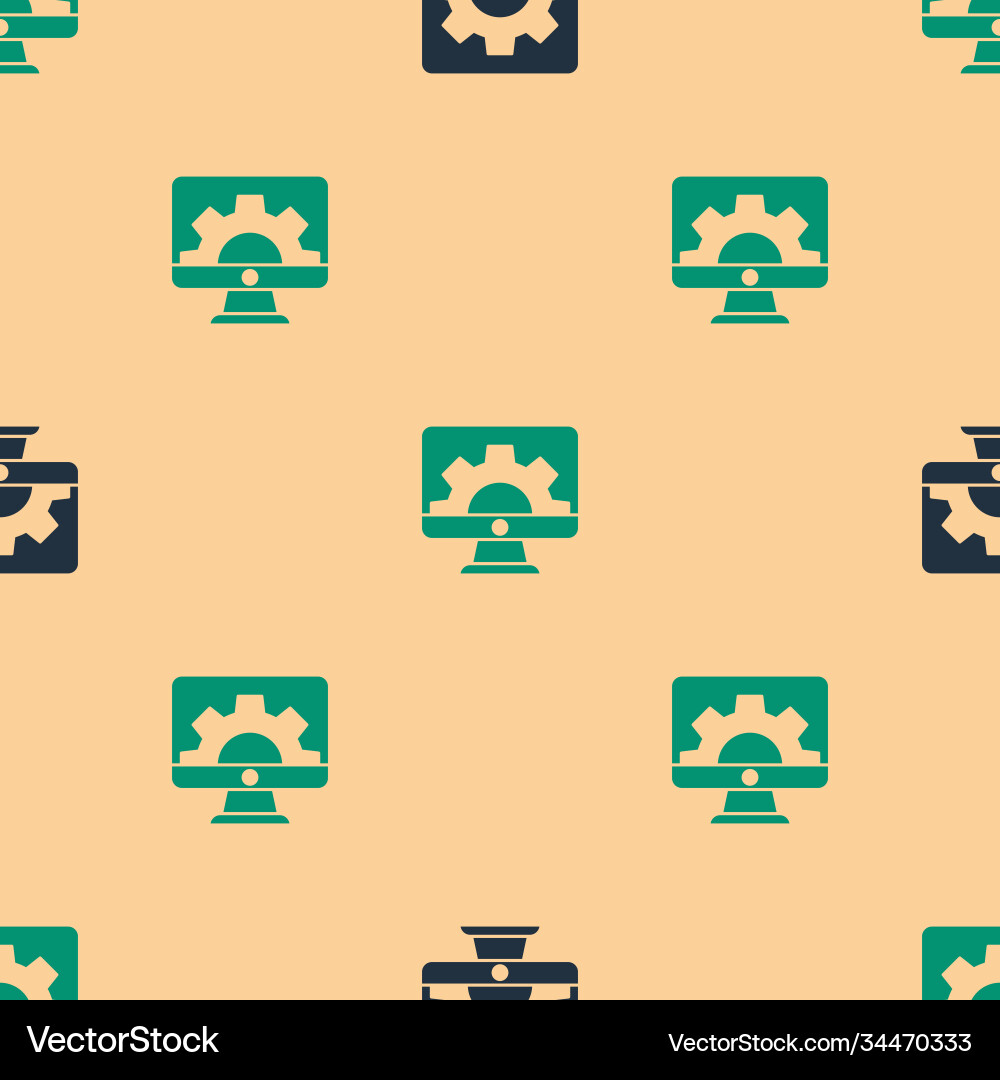 Green and black software web development Vector Image