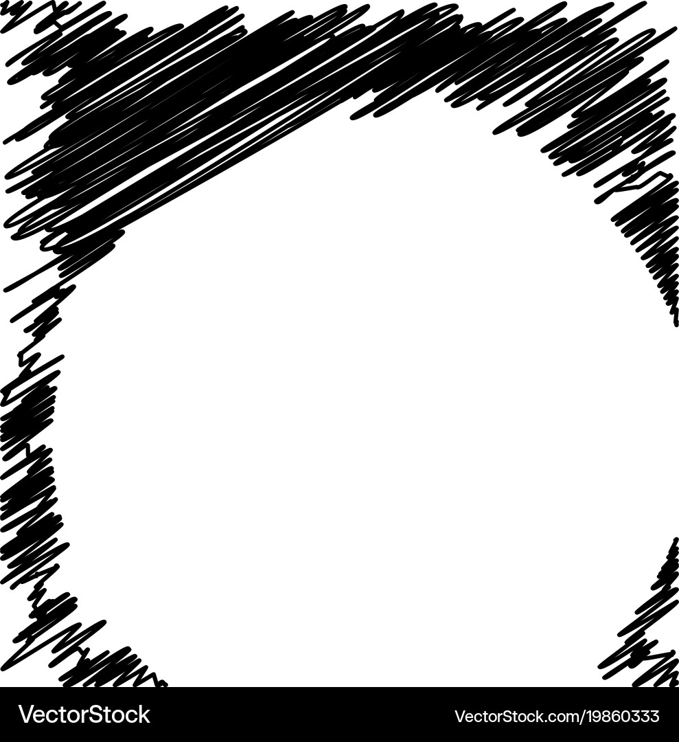 Grunge black ink border frame background Vector Image