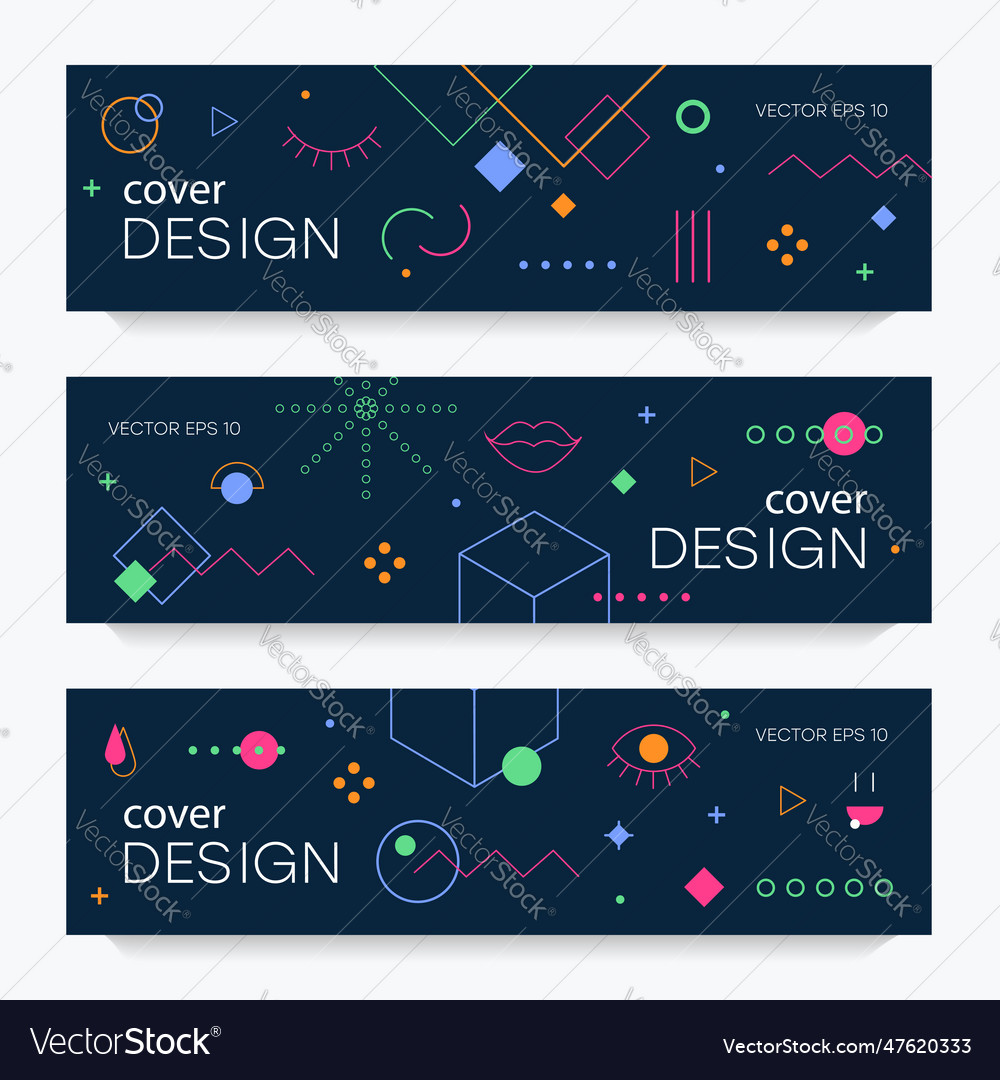 Memphis design elements retro funky graphic 90s Vector Image Memphis design elements retro funky graphic 90s Vector Image
