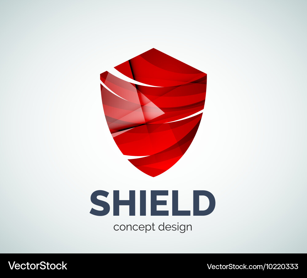 Shield logo business branding icon Royalty Free Vector Image